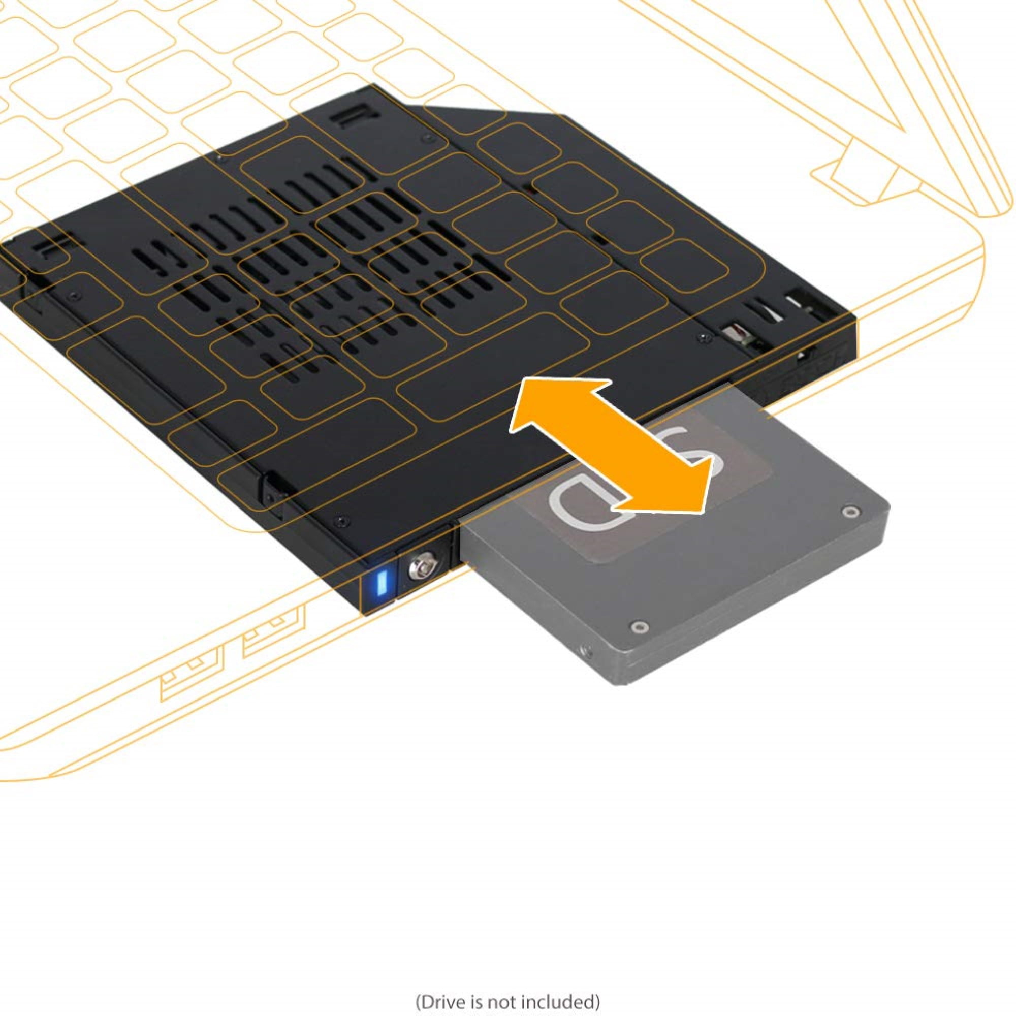 ICY DOCK flexiDOCK MB511SPO-B 2.5 inch SATA SSD / HDD Docking for Slim ...