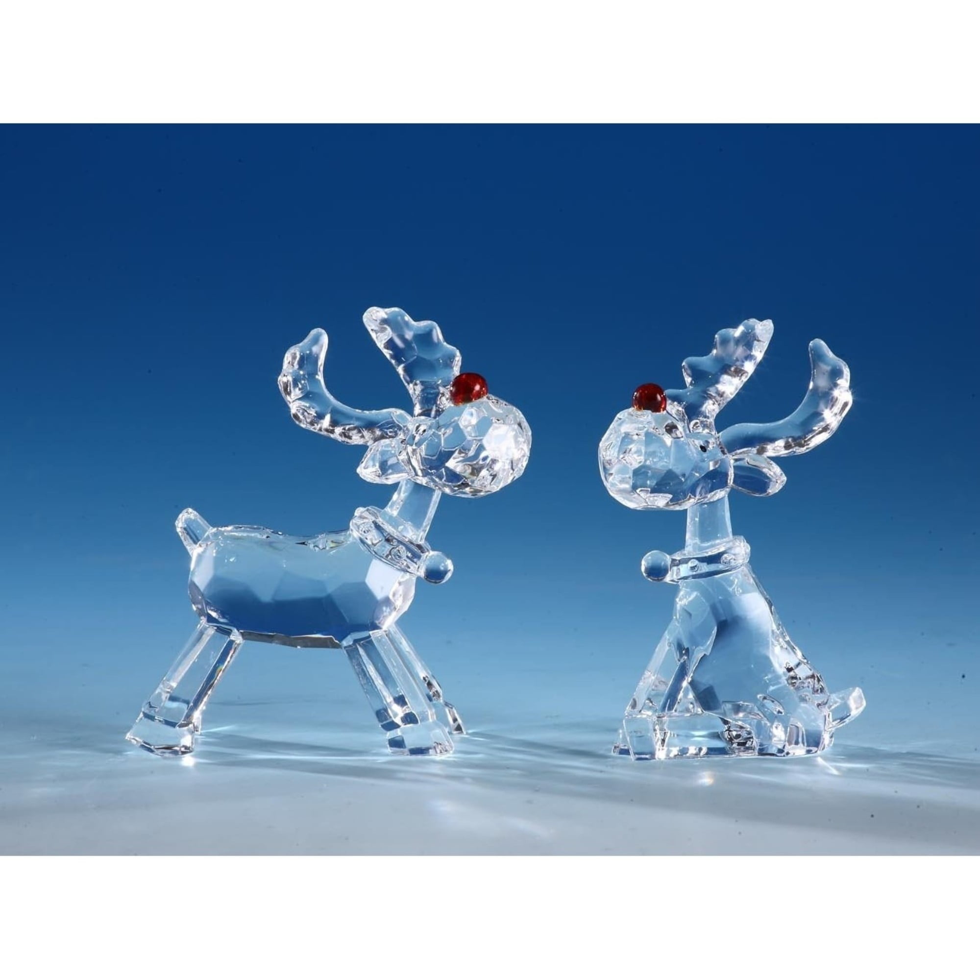 Icy Crystal Moose Tabletop Figurines - 3.25" - Set of 4 - Walmart.com