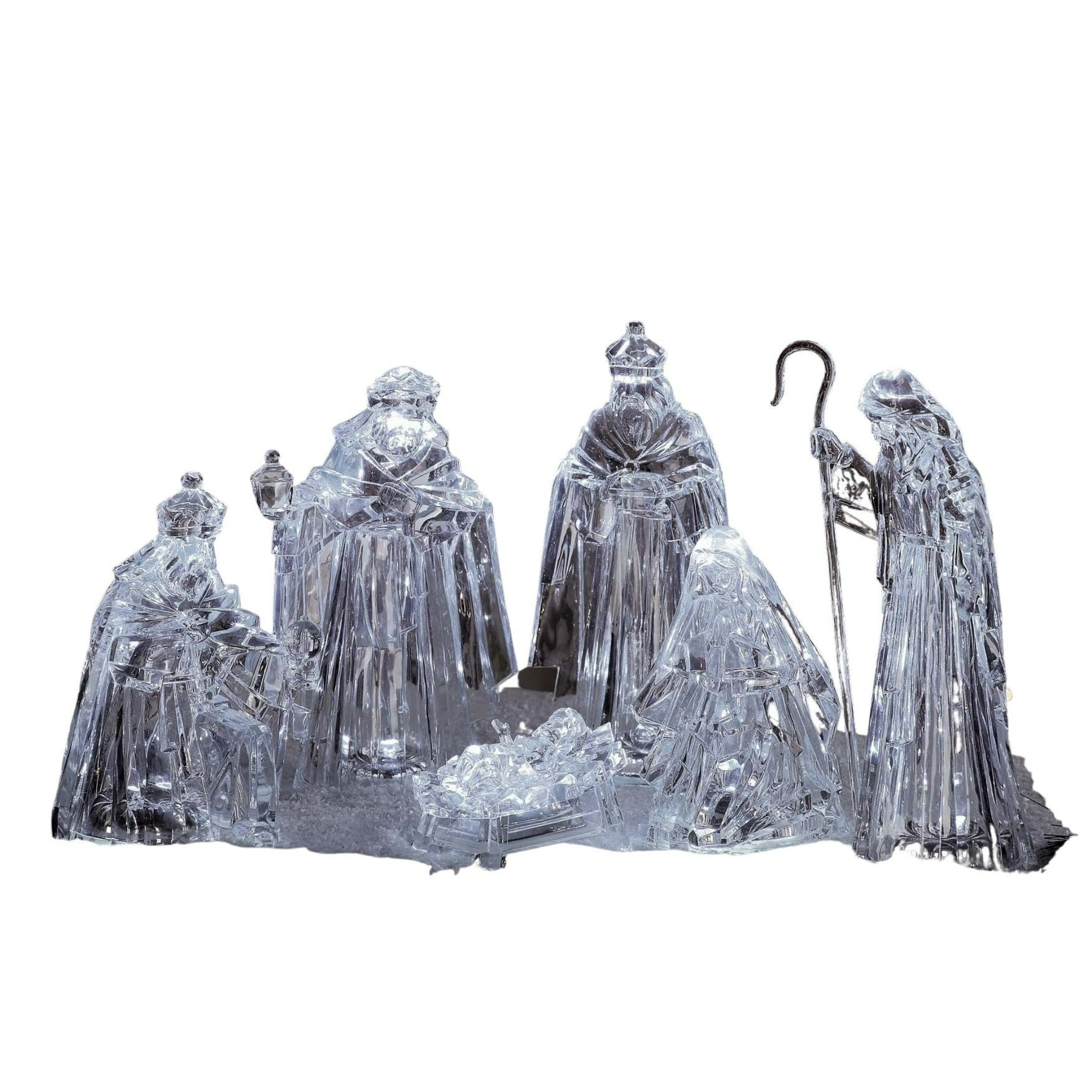 Icy Giftware LED Lighted Christmas Nativity Figurine Set - 10.75 ...