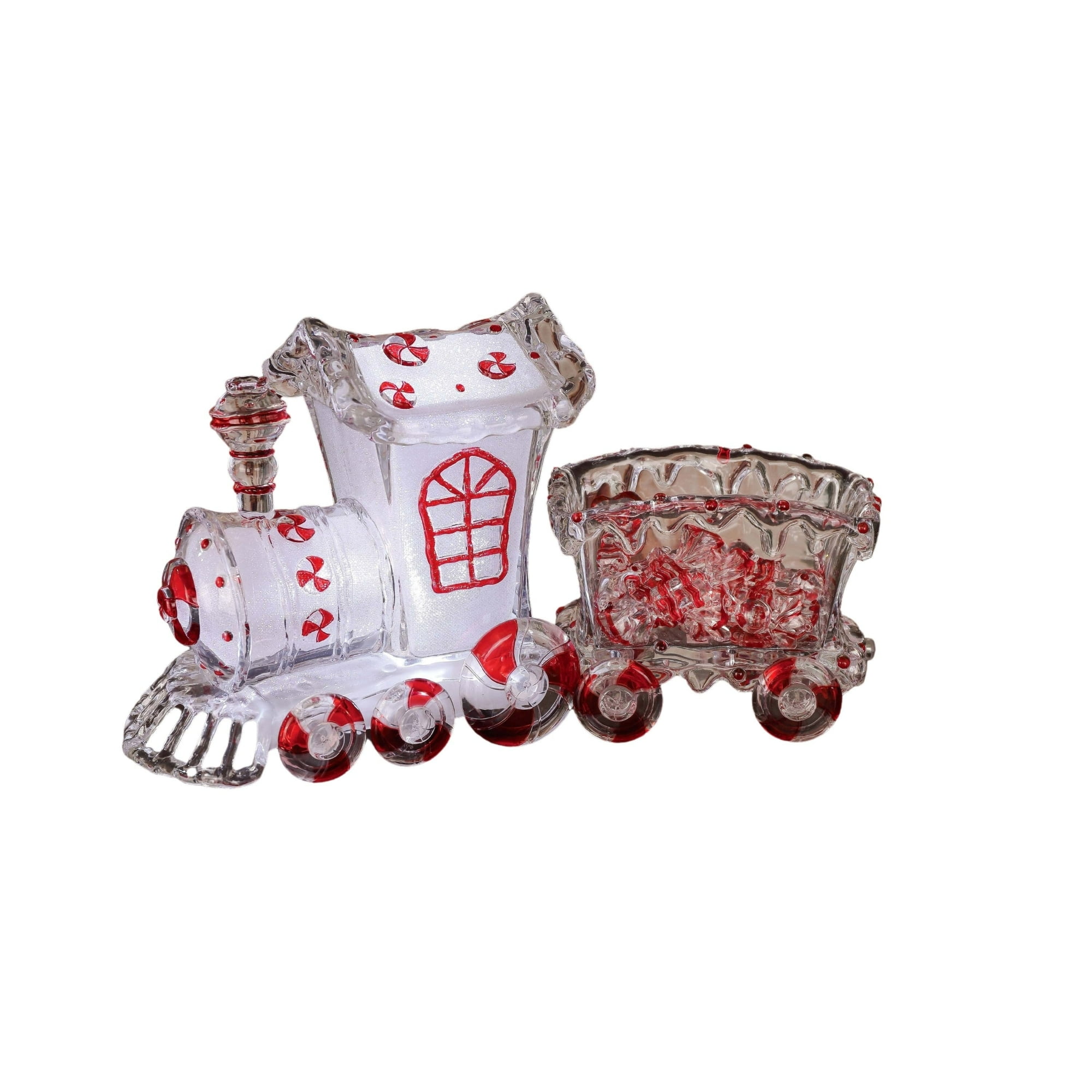 Icy Giftware LED Lighted Train Christmas Decorations - 16"- Clear and ...