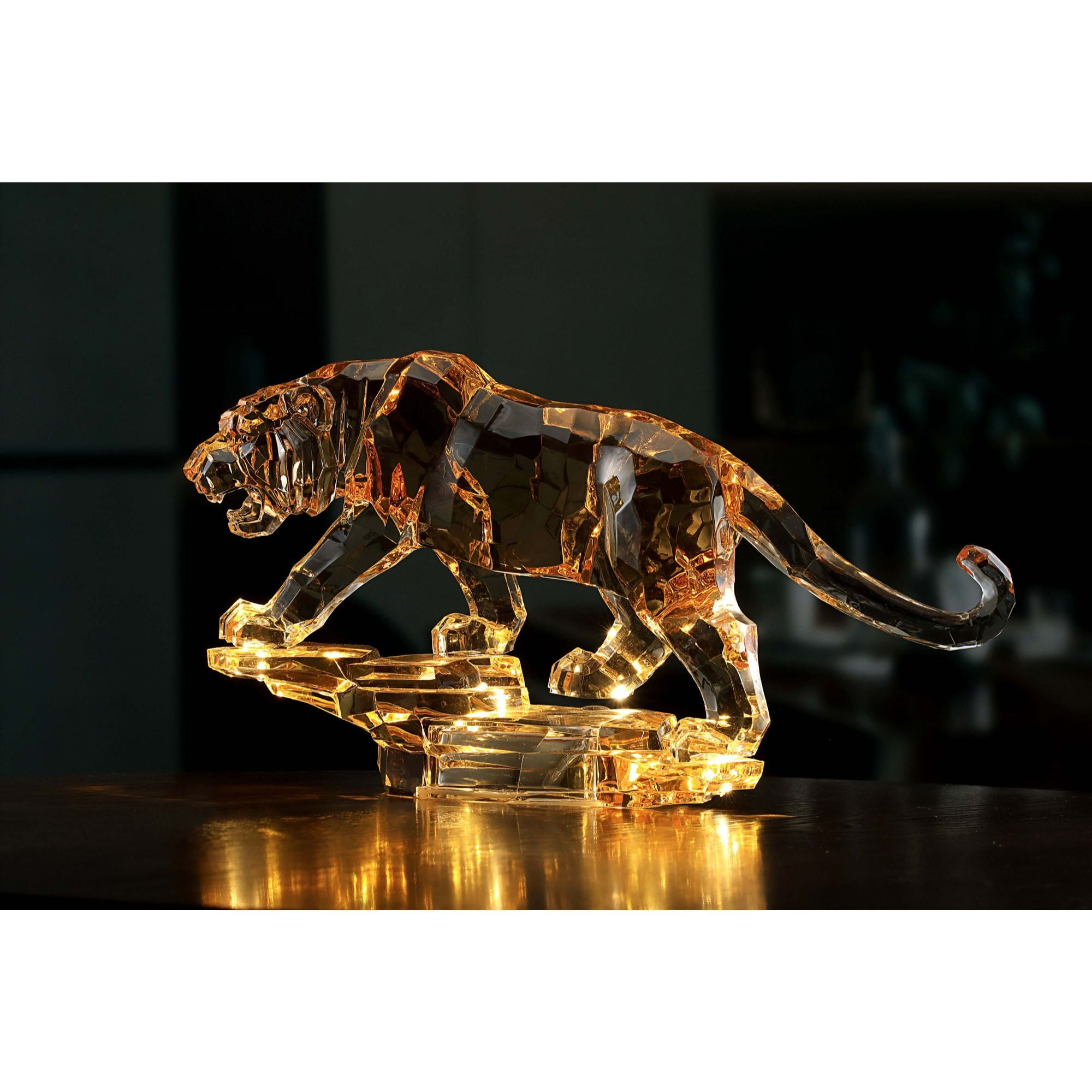 Icy Giftware Set of 2 LED Lighted Tiger Tabletop Decorations 11.5 ...