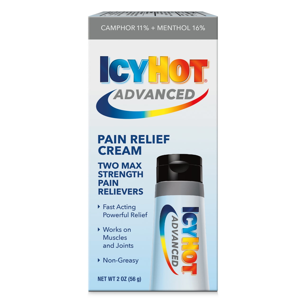Icy Hot Advanced Muscle & Joint Pain Relief Cream with 16% Menthol and ...