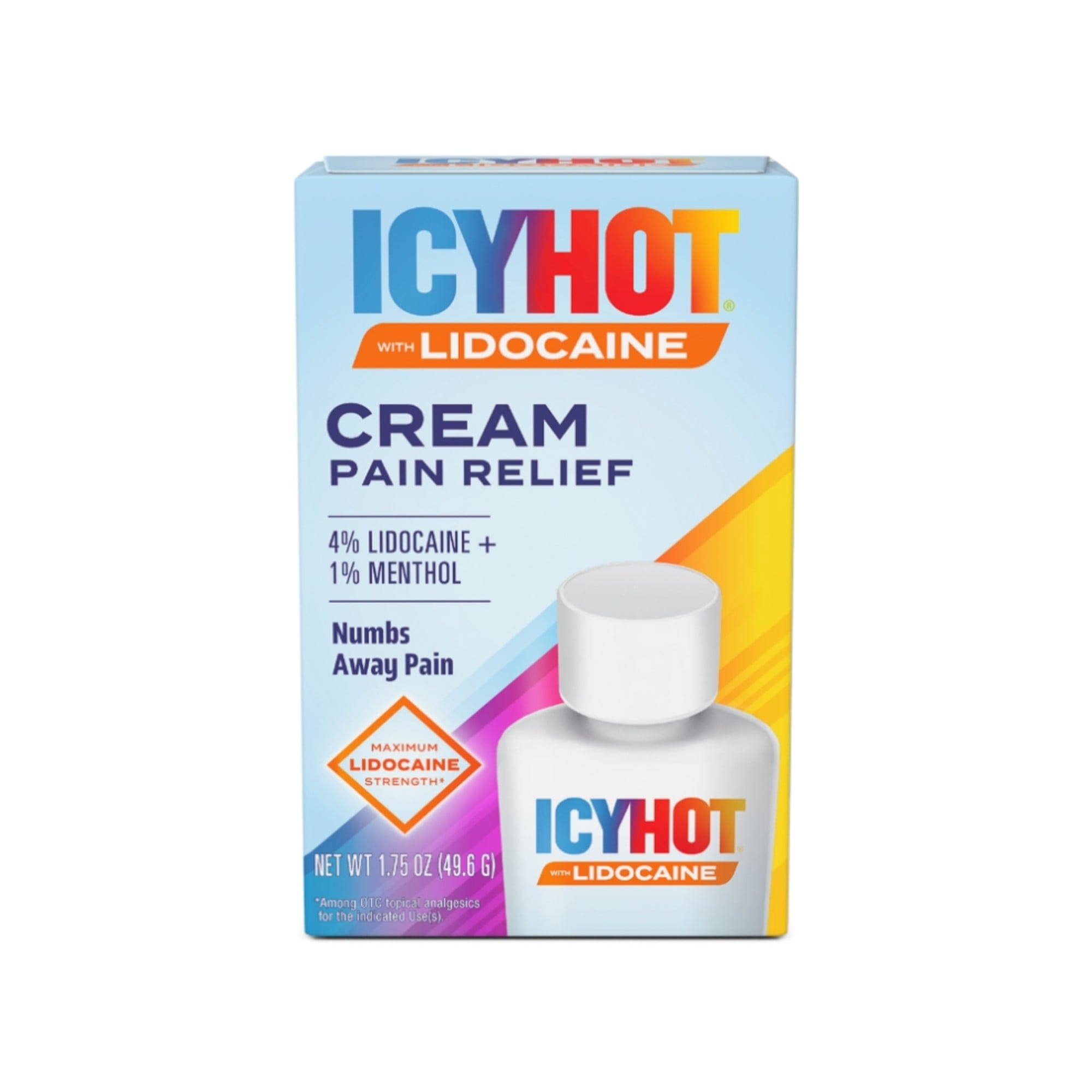 Icy Hot Max Strength Pain Relief Cream With Lidocaine Plus Menthol, 2.7 ...
