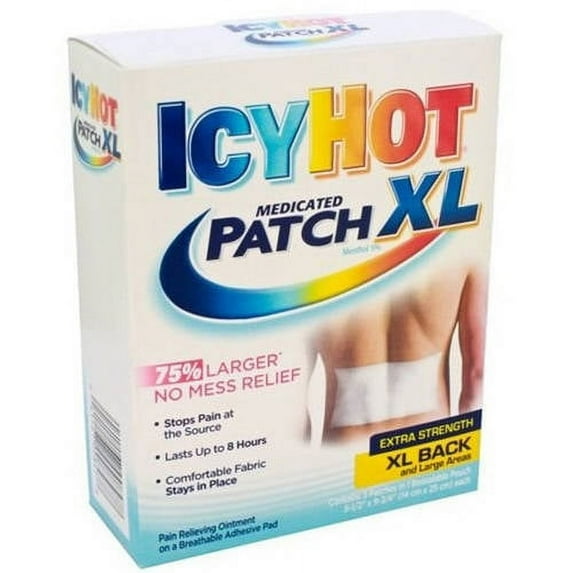 Icy Hot Medicated Back Patch Extra Large, 3 CT (Pack of 4) - Walmart.com