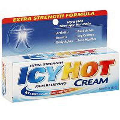 Icy Hot Rub Tube Extra Strength Pain Relieving Cream By Chattem - 3 Oz ...