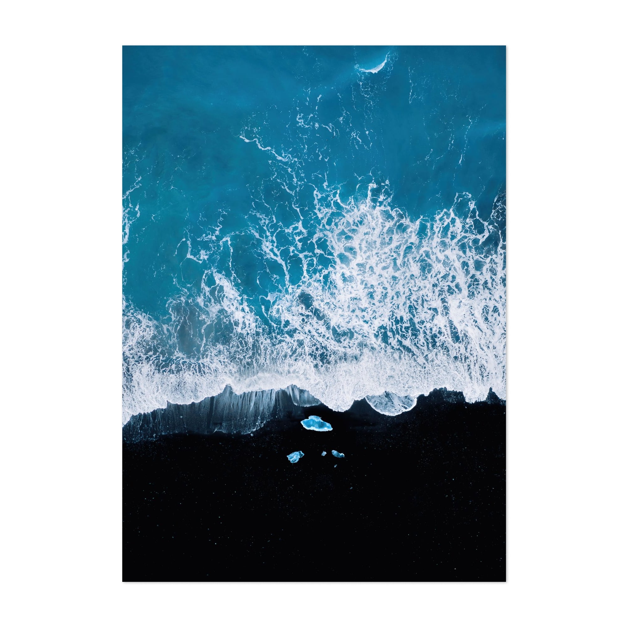 Icy Shores - Iceland Photography Ocean Waves Seascape Coast Nature ...