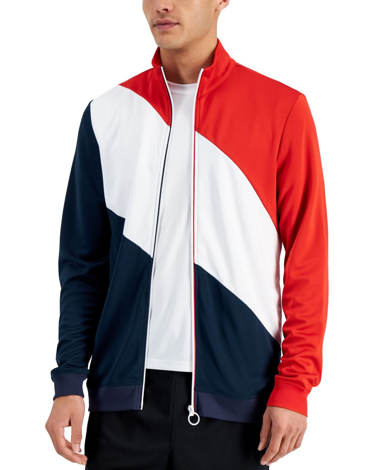 Id Ideology Men’s Regular-Fit Colorblocked Track Jackets, Combo, Large ...