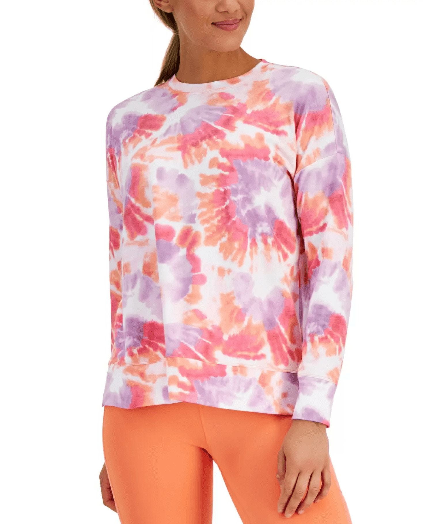 Id Ideology Women's Reef Printed Crewneck Top, Reef Peach, XX-Large ...