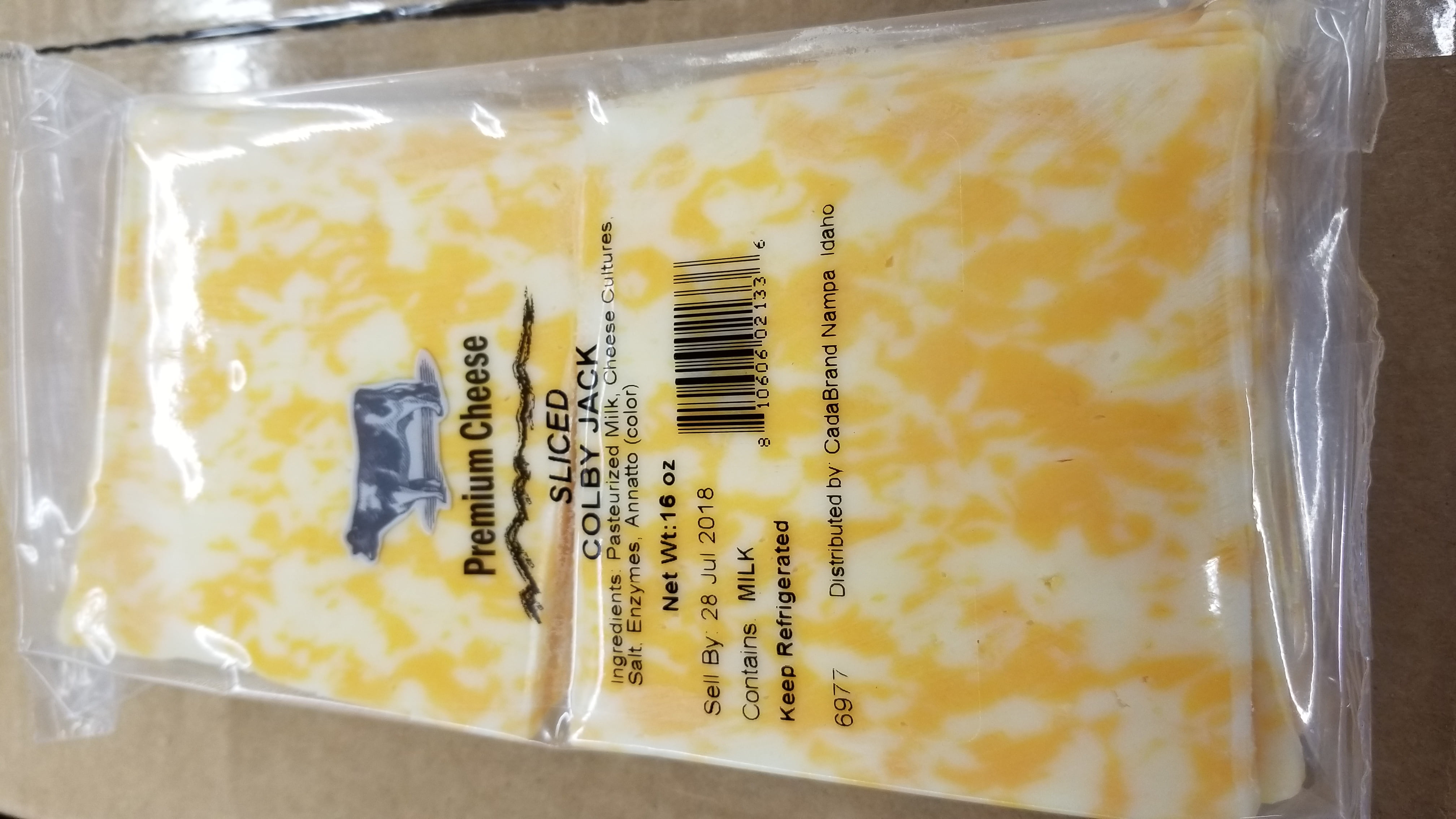 Idaho Cheese Fresh Sliced Colby Jack Cheese, 16 oz, Vacuum Sealed in ...