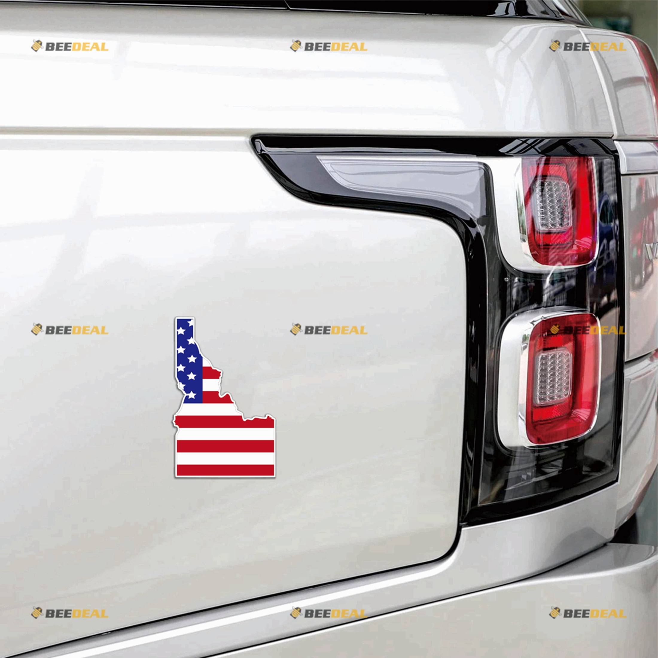 Idaho Map American Flag Car Magnet Magnetic Sticker Decal - 2 Pack ...