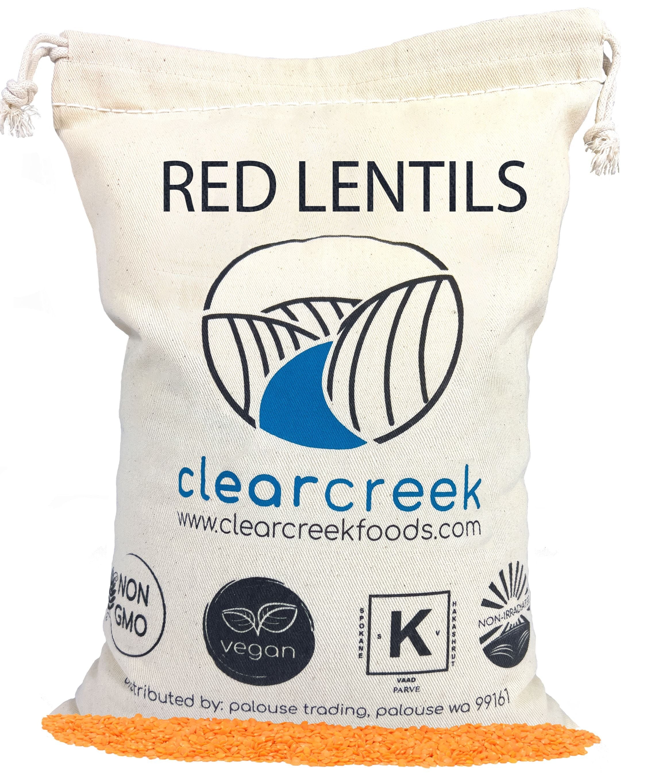 Certified Glyphosate Residue Free Red Lentils | 4 LB Linen | Non-GMO ...
