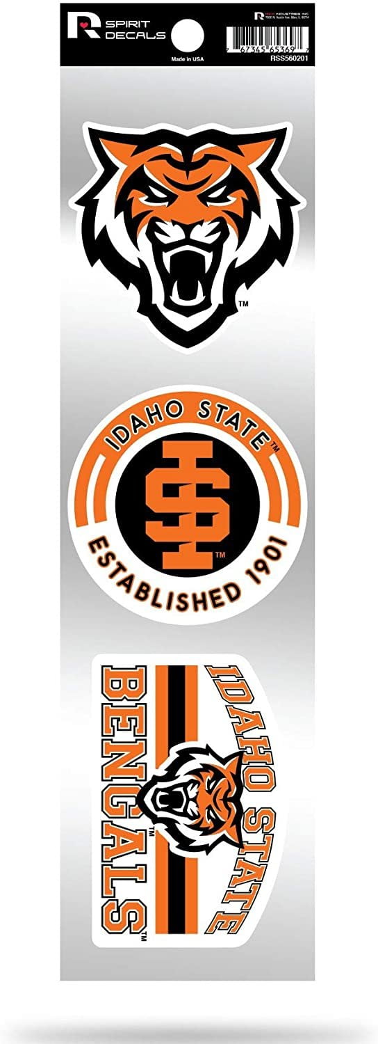 Idaho State Bengals Triple Retro Throwback Spirit Decals Flat Vinyl ...