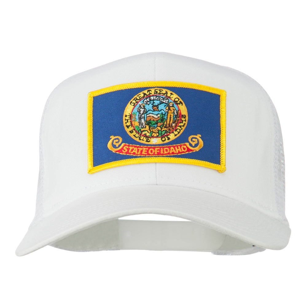 Idaho State Flag Patched Mesh Cap - White OSFM - Walmart.com