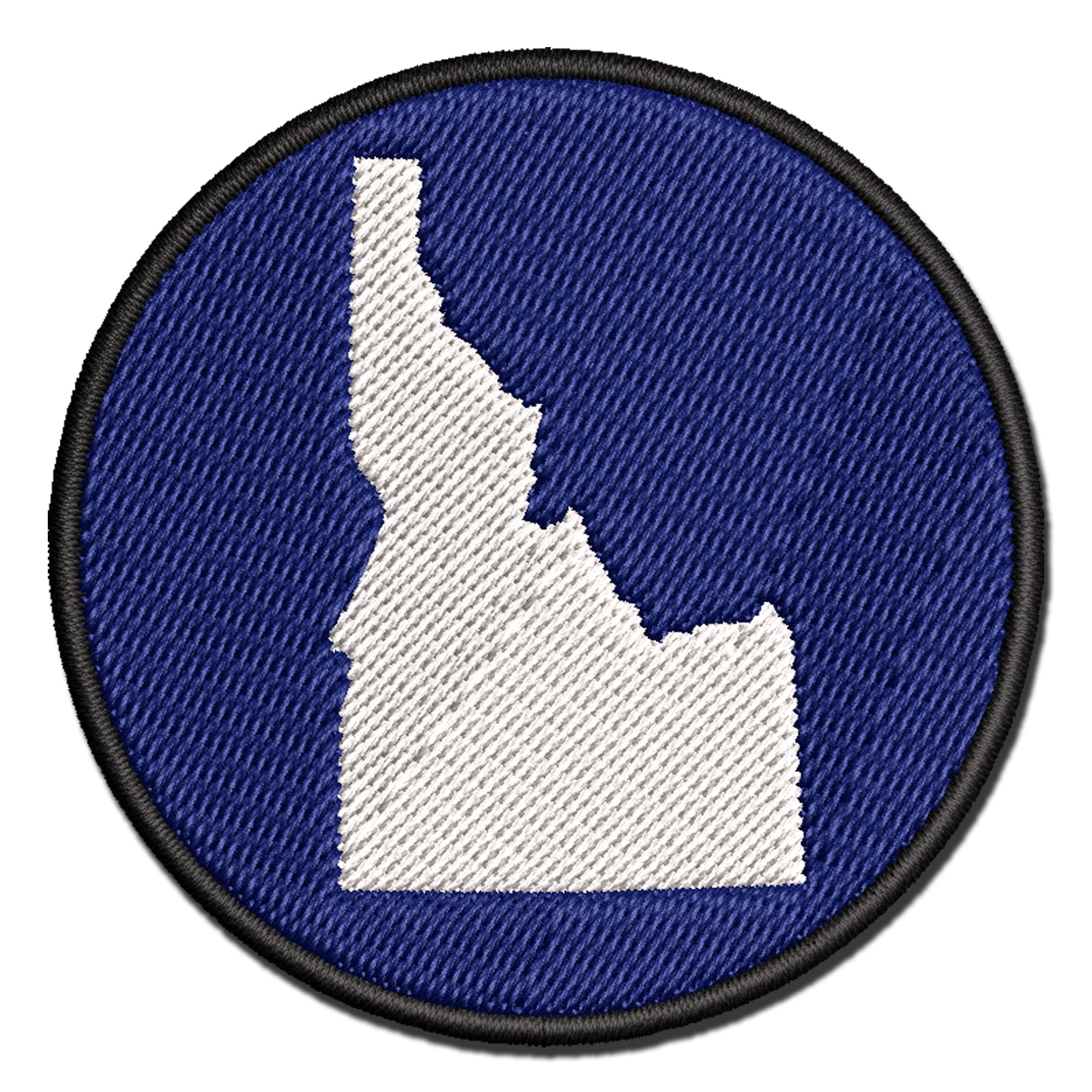 Idaho State Silhouette Applique Multi-Color Embroidered Hook & Loop ...