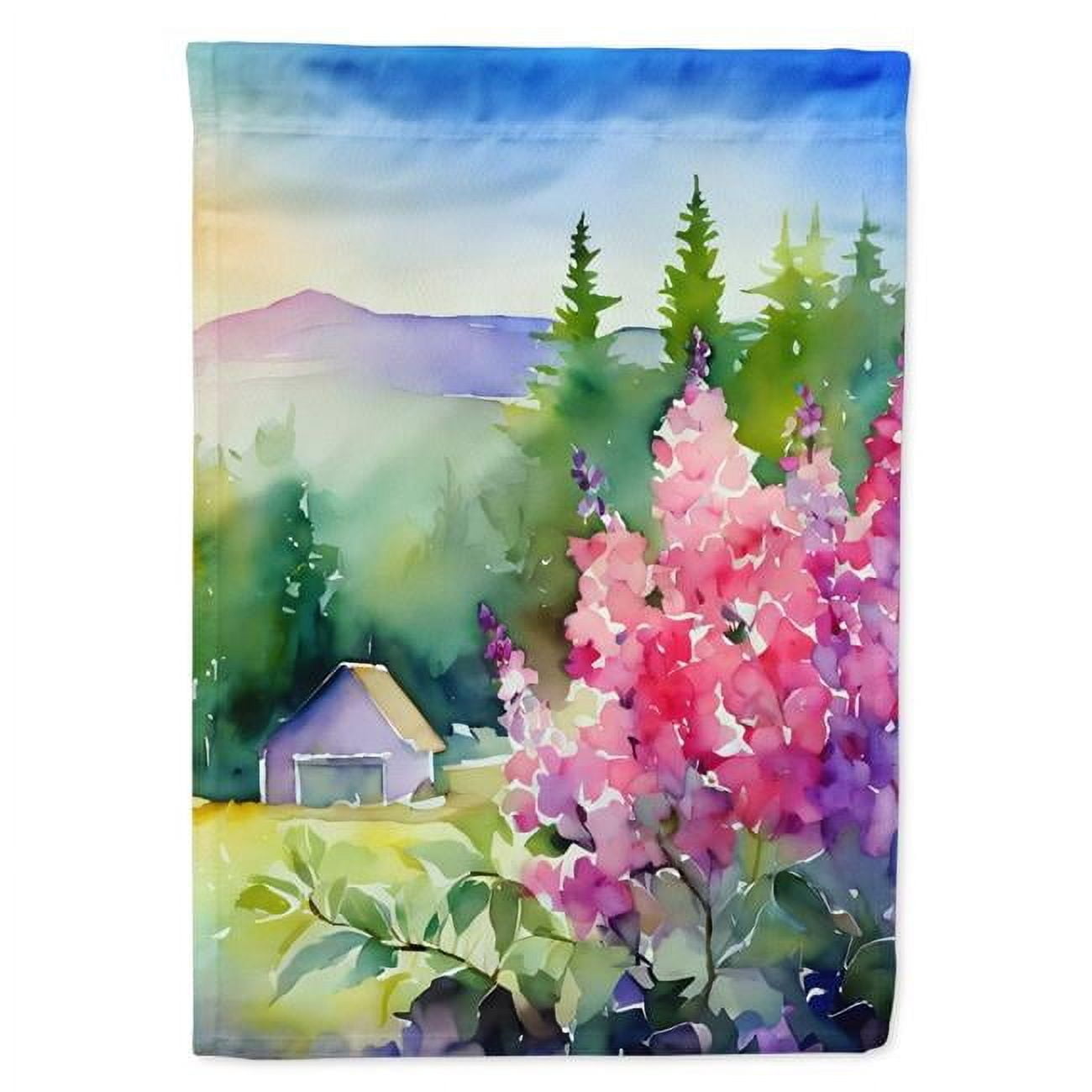 Idaho Syringa in Watercolor Garden Flag 11.25 in x 15.5 in - Walmart ...