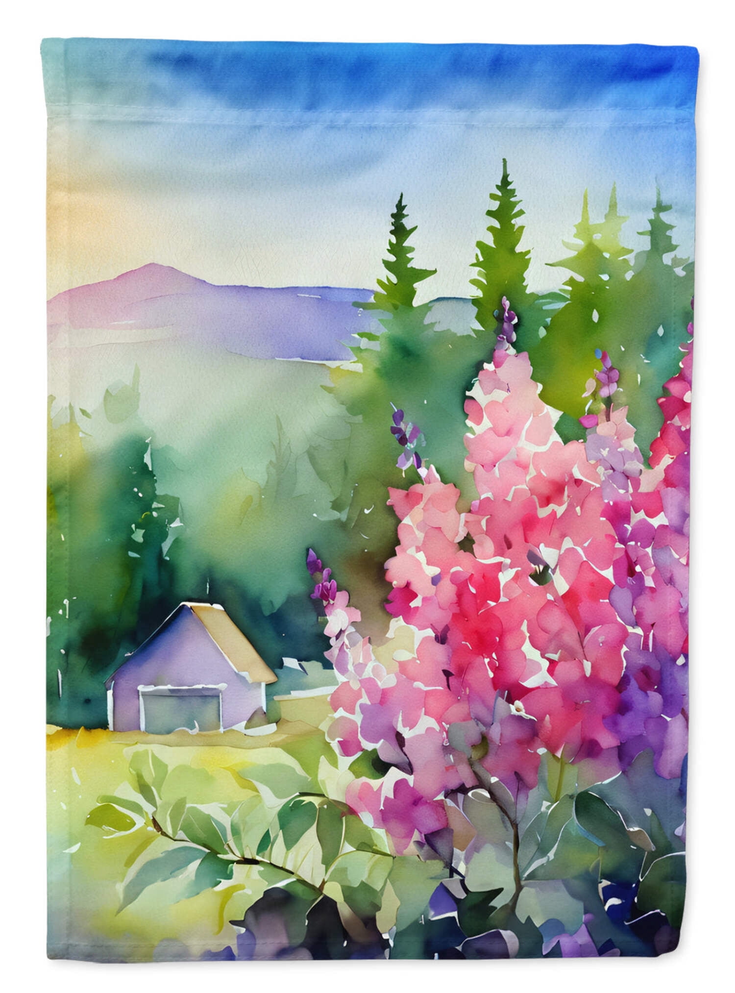 Idaho Syringa in Watercolor House Flag - Walmart.com
