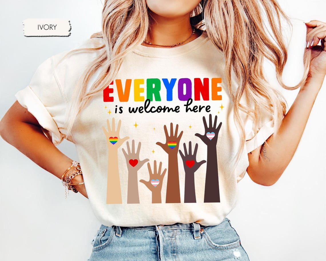 Idaho Teacher Shirt, Everyone Is Welcome Here Shirt, Inclusion And Equality, Teacher ...
