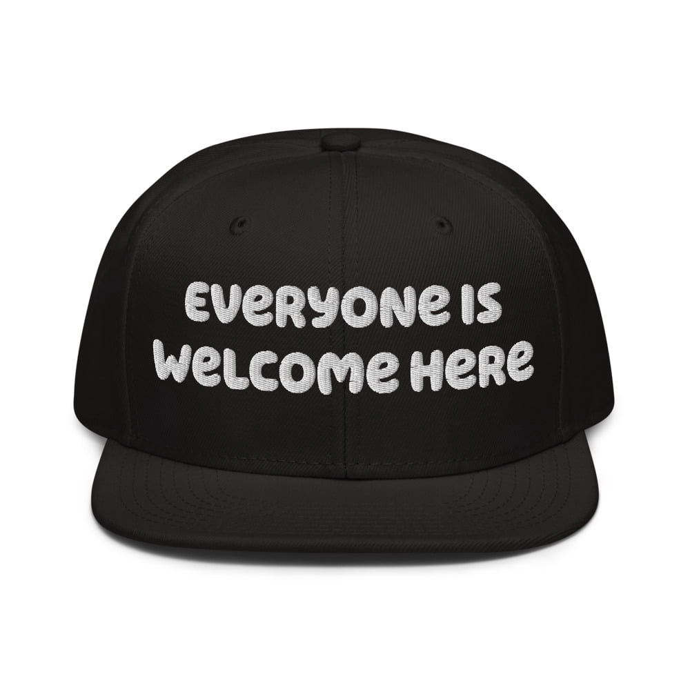 Idaho Teacher Supporter Embroidered Snapback Hat, Everyone Is Welcome ...