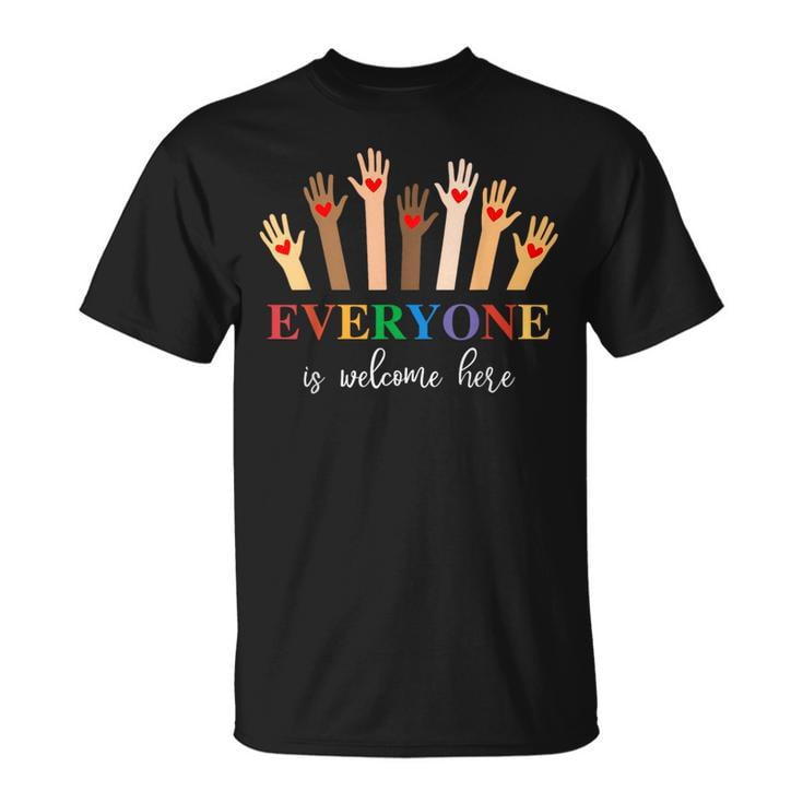 Idaho Teacher T-Shirt – Everyone Is Welcome Here, Inclusion & Equality ...