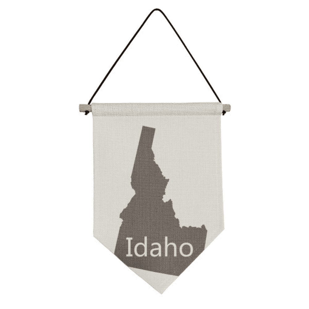 Idaho The United States Of America Map Canvas Flag Hanging Wall Art ...