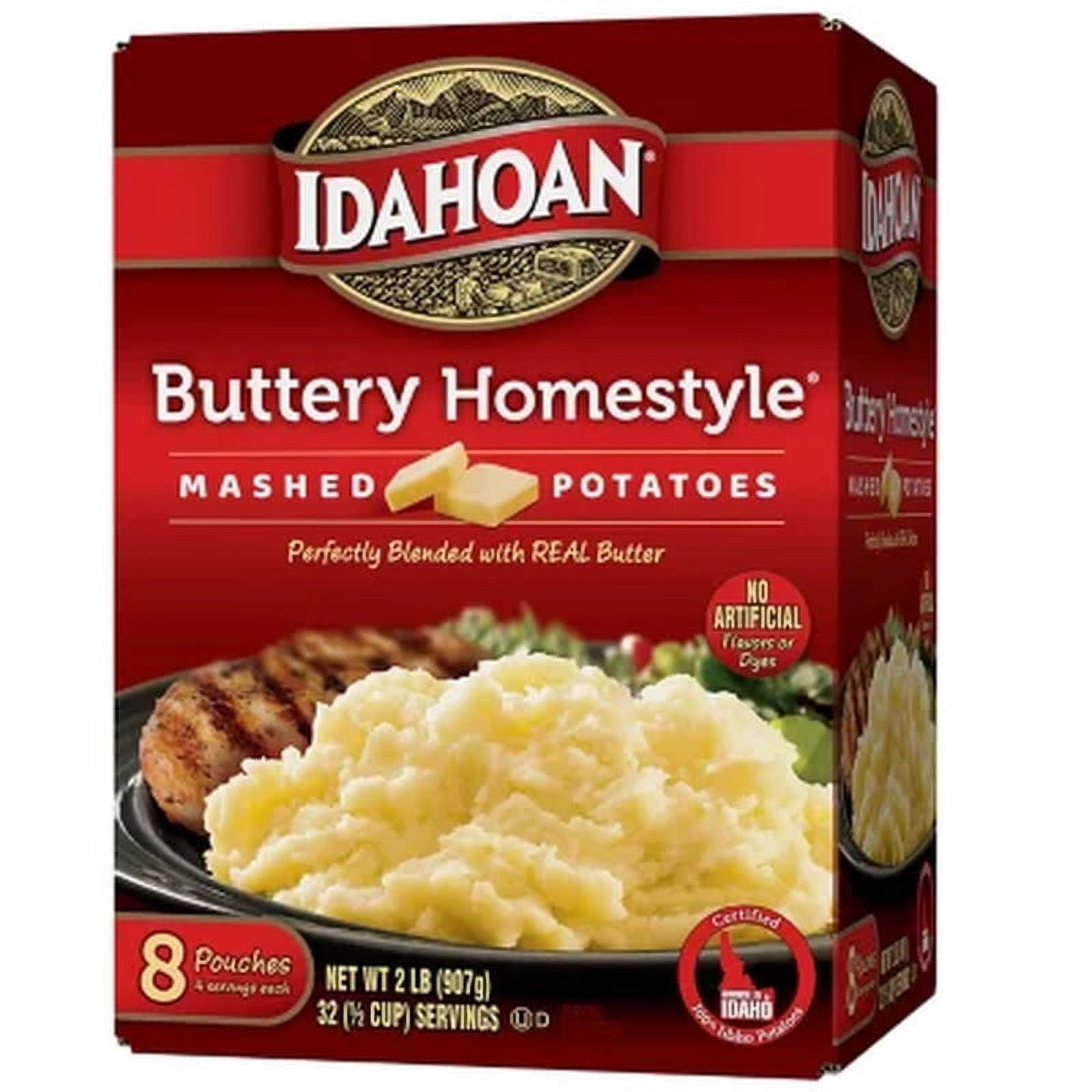 Idahoan Buttery Homestyle Mashed Potatoes 32 Oz., 8 Pk. - Walmart.com