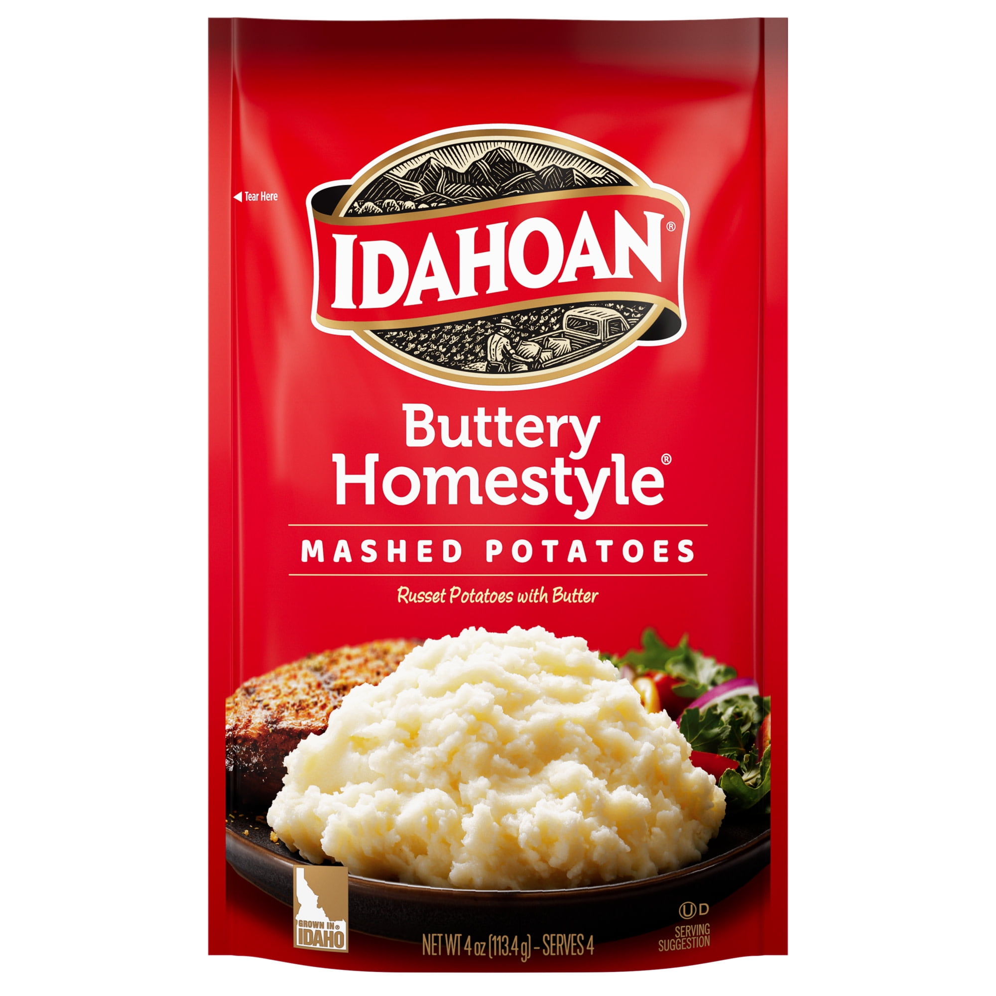 Idahoan Buttery Homestyle® Real Idaho Instant Mashed Potatoes, 4 oz ...