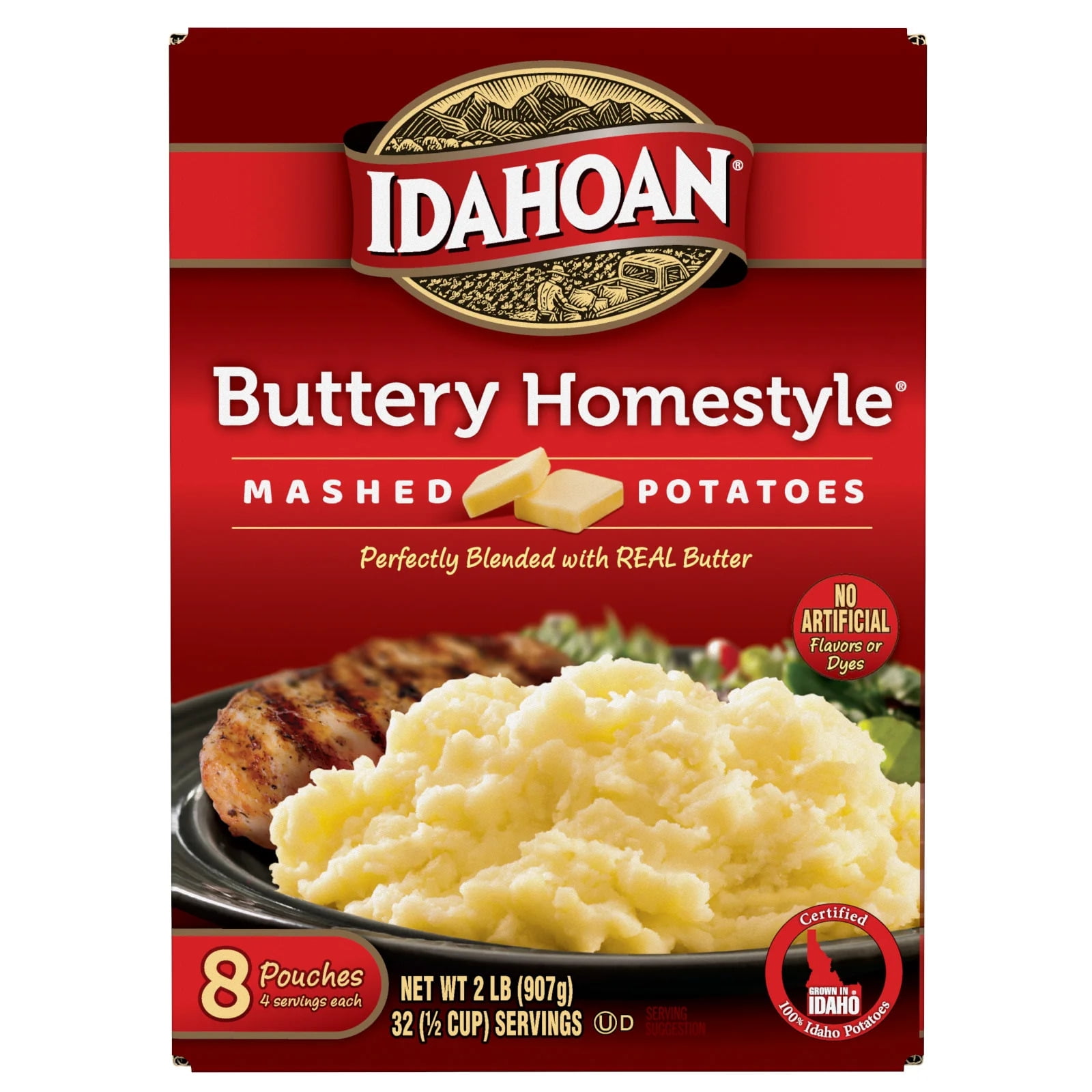Idahoan® Instant Classic Buttery Homestyle Mashed Potatoes, 32 oz (8 ...