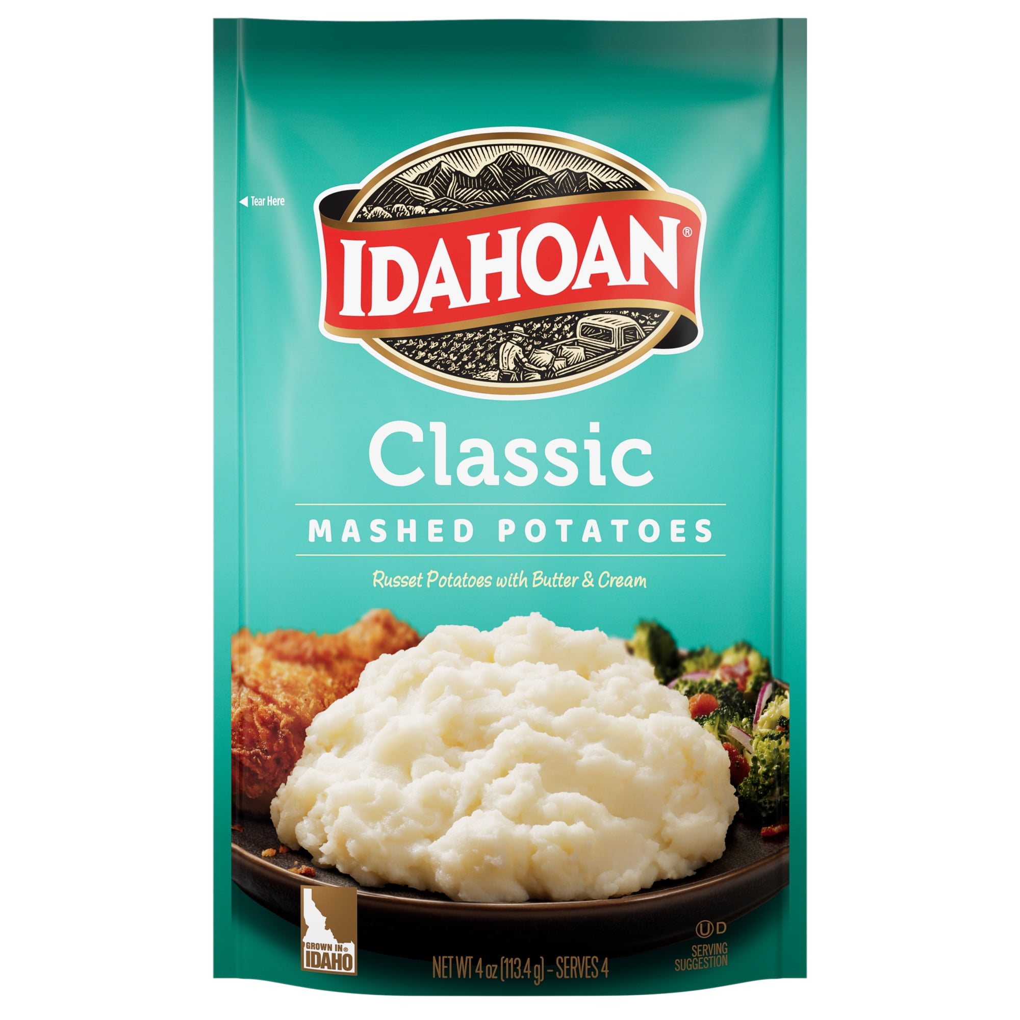 Instant Idahoan® Classic Mashed Idaho Potatoes Package, 4 oz (Pack of ...