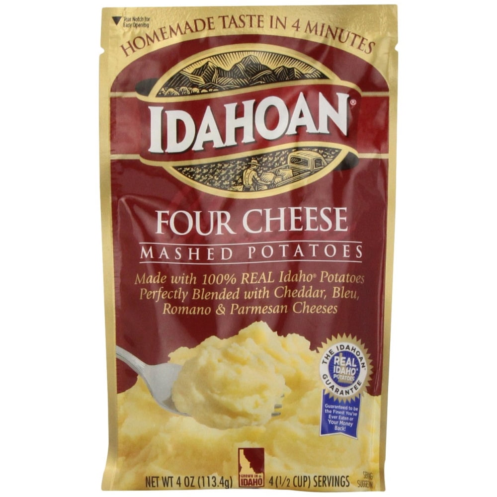 Idahoan Four Cheese Mashed Potatoes 4 oz. (Pack of 20) - Walmart.com