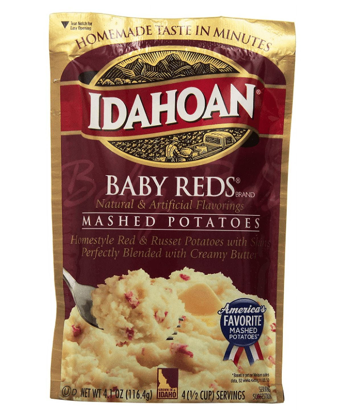 Idahoan Instant Mashed Potatoes, 4.09 Ounce (Pack of 10) - Walmart.com