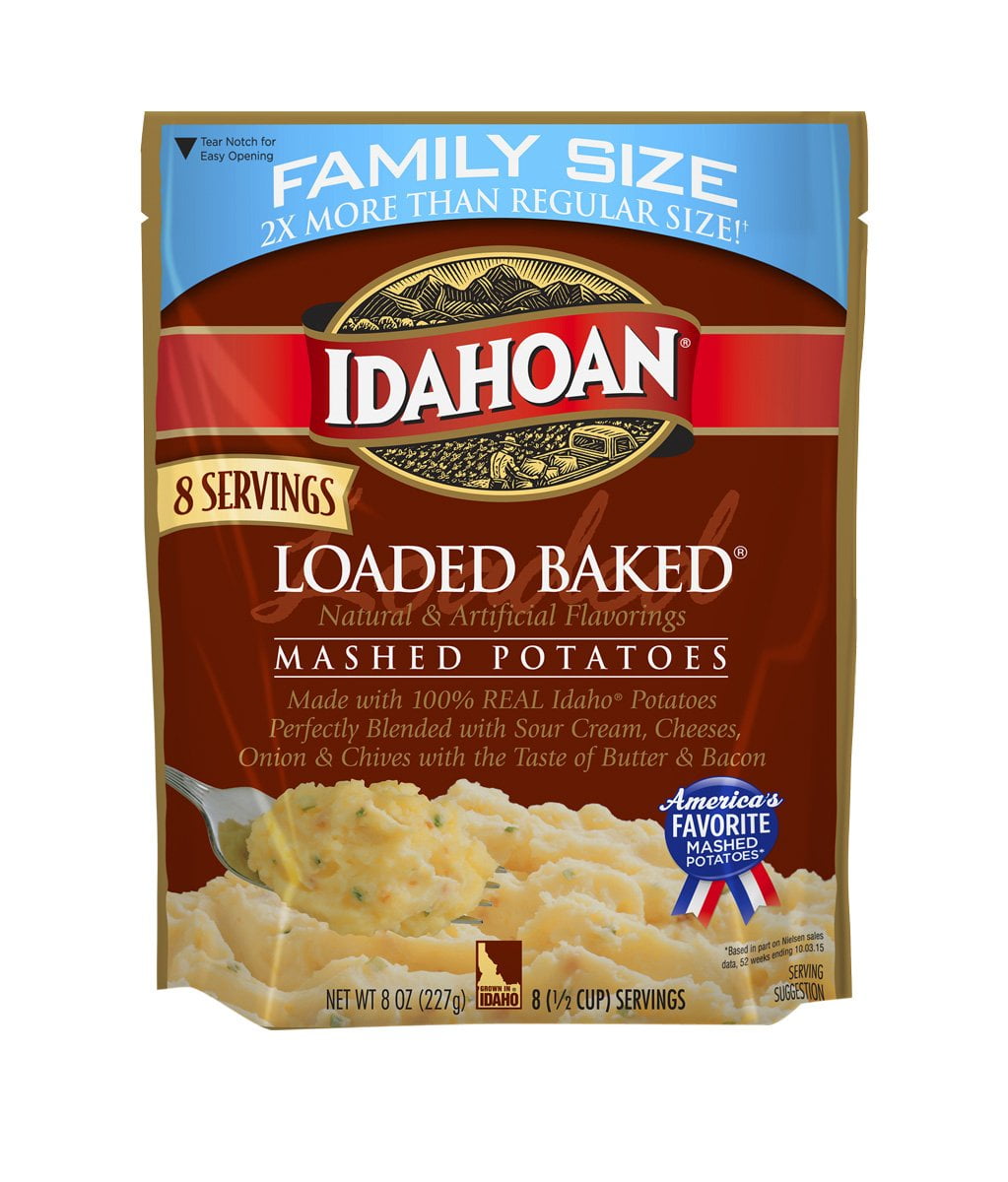 Idahoan Loaded Baked Mashed Potatoes 8 oz. (Pack of 48) - Walmart.com
