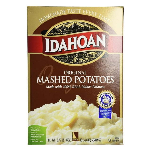 Idahoan Mashed Potatoes Original 13.75 oz (Pack of 4) - Walmart.com