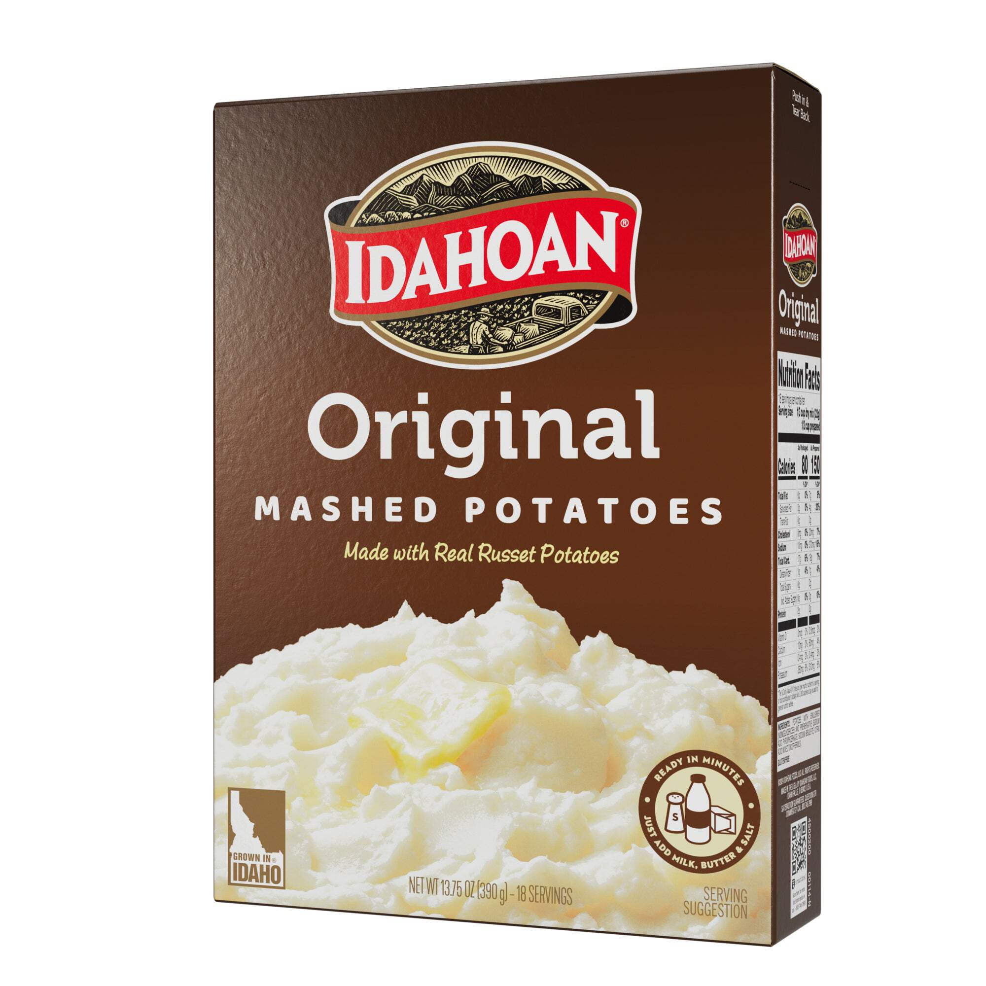 Idahoan Original Instant Mashed Potatoes, 13.75 oz Package Box (Pack of ...