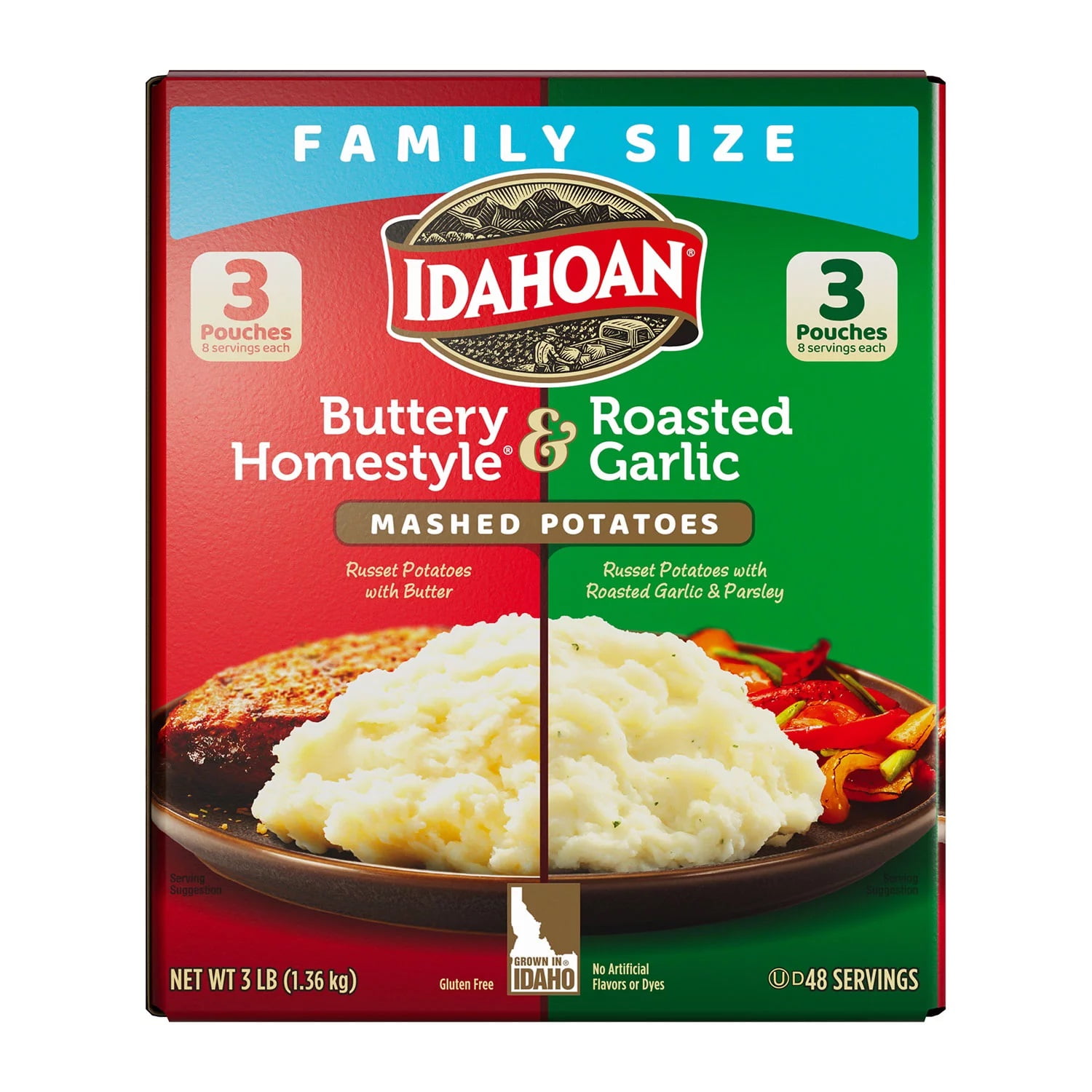 Idahoan Potato, Variety Pack, 8 Ounce (Pack of 6) - Walmart.com