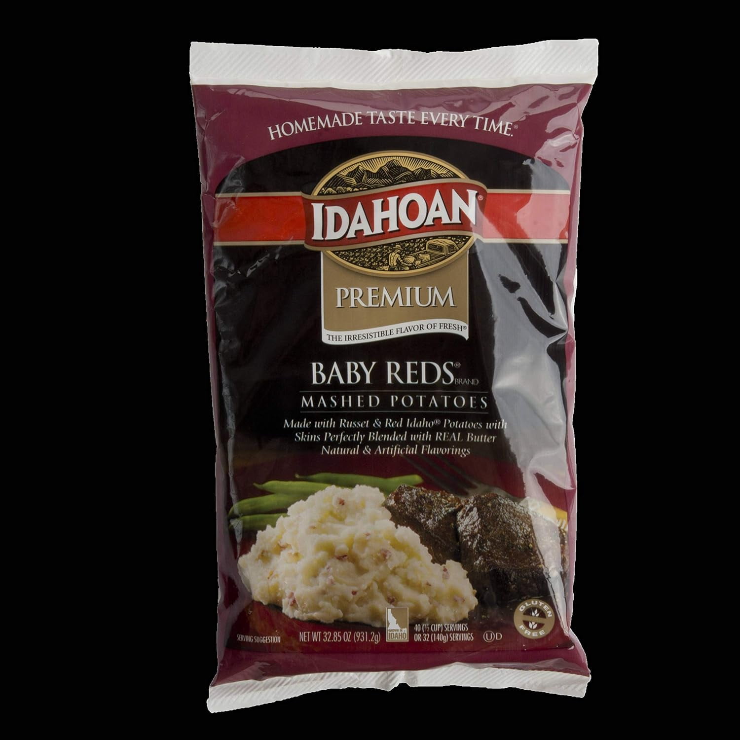 Idahoan Premium Baby Reds Mash Potatoes, 32.5 Ounce -- 8 per case ...