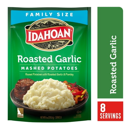Idahoan Real Potato Packets, Buttery Homestyle & Roasted Garlic Mixes ...