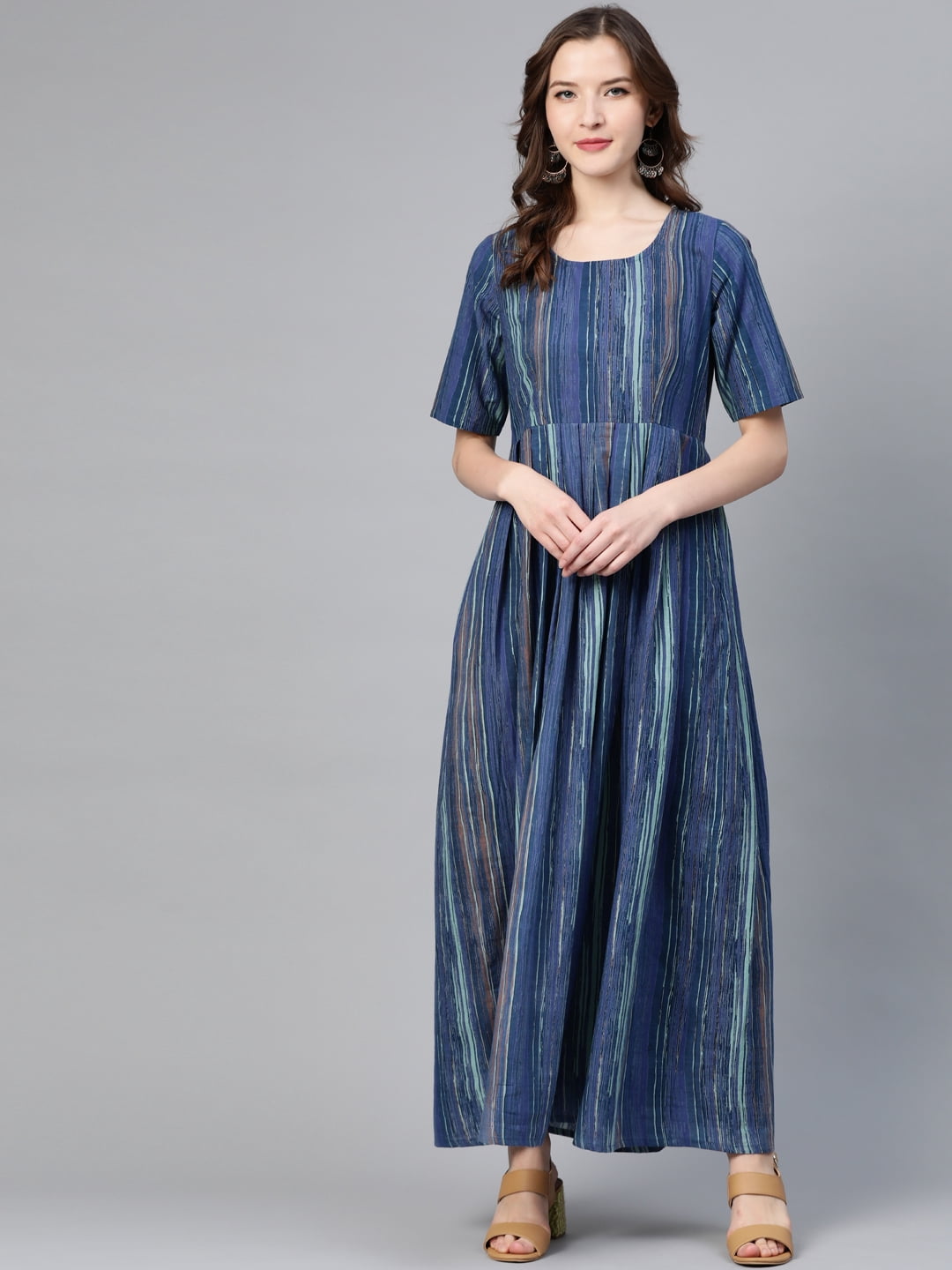 Idalia Blue Dress - Walmart.com