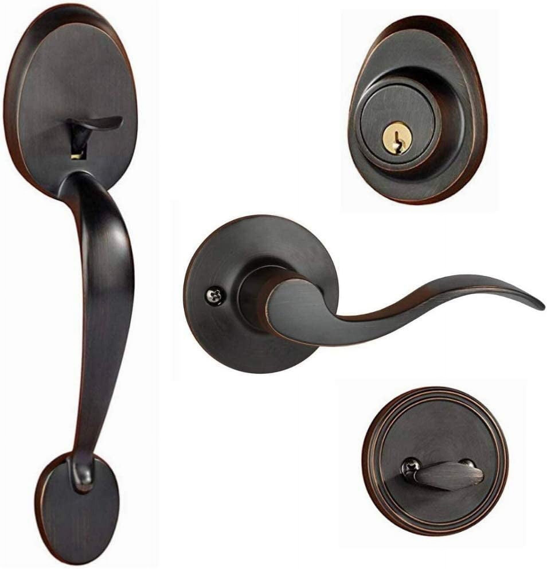 Idb | Dorence -Oil Rubbed Bronze Heavy Duty Single Cylinder Handleset ...