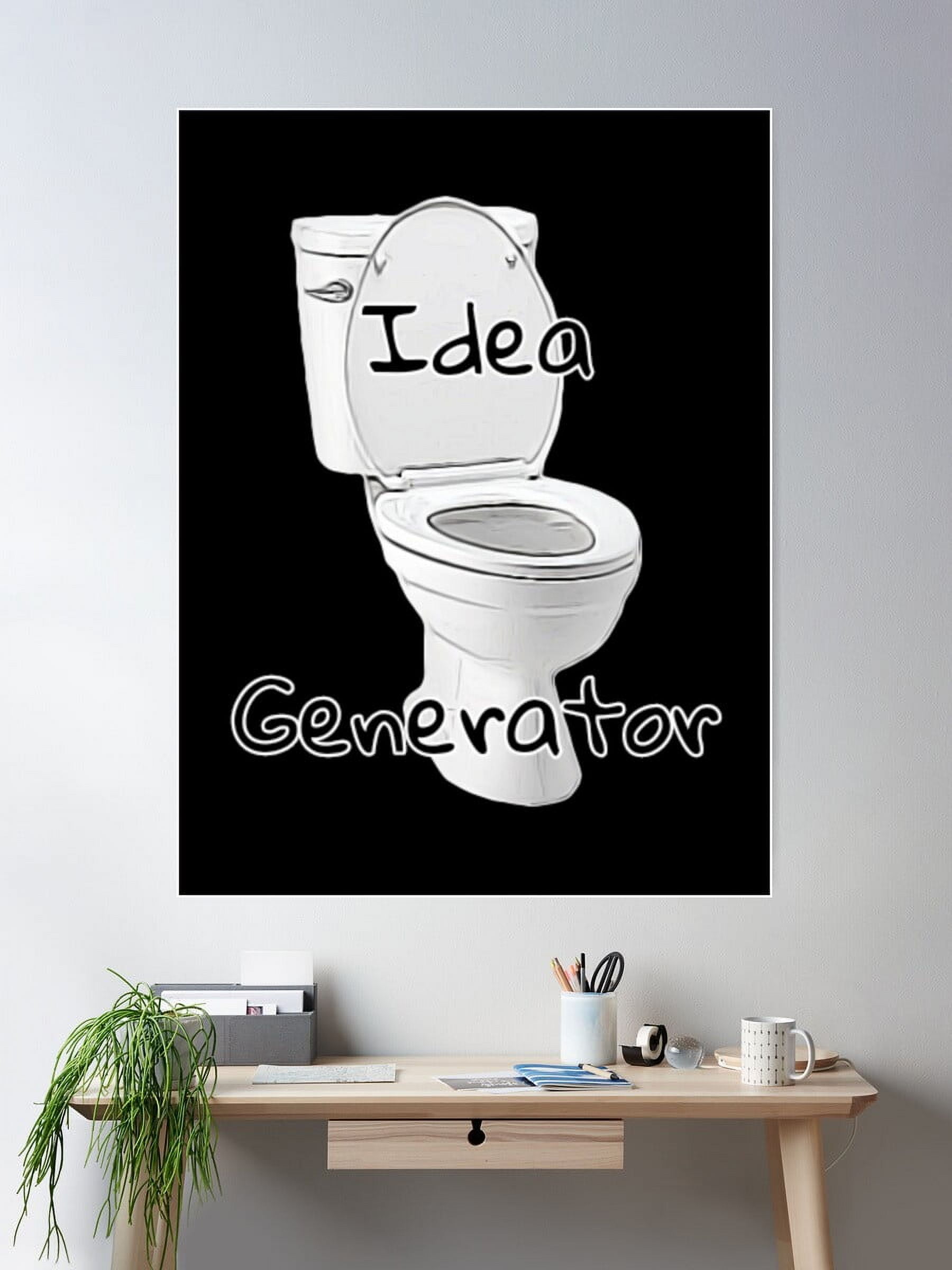 Idea Generator Poster Wall Art, Modern Wall Decor For Living Room ...
