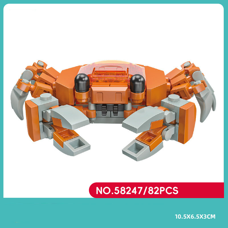Idea Sea World BuildING Block Underwater Animals Brick Globefish Hermit ...