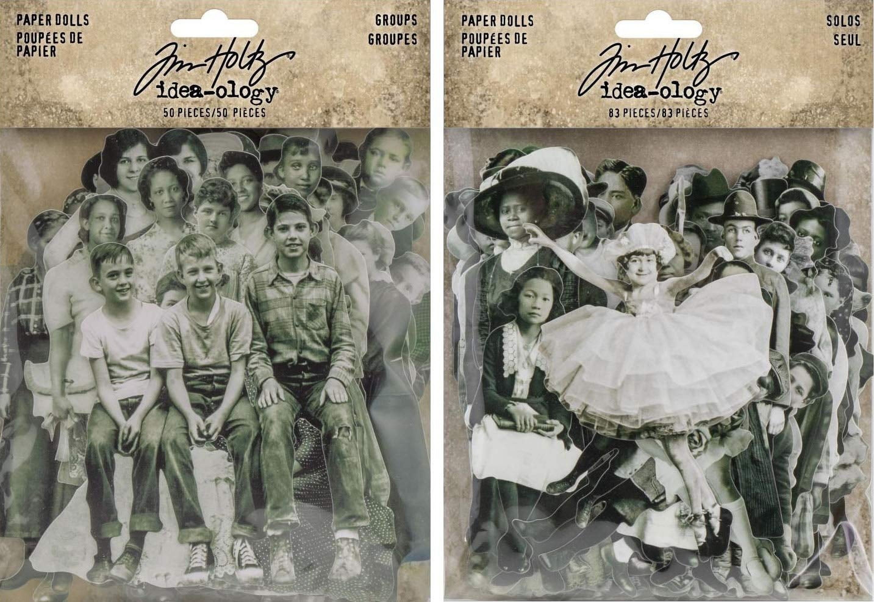 Idea-ology Tim Holtz Idea-Ology 2021 Paper BSL1 Dolls Groups and Paper ...