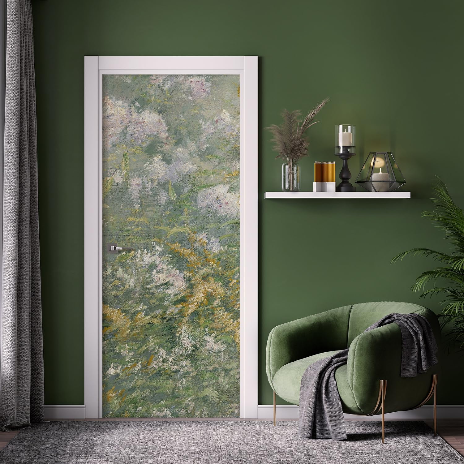 Idea4wall 2pcs Impressionist Garden Soft and Dreamy Floral Field Wall ...