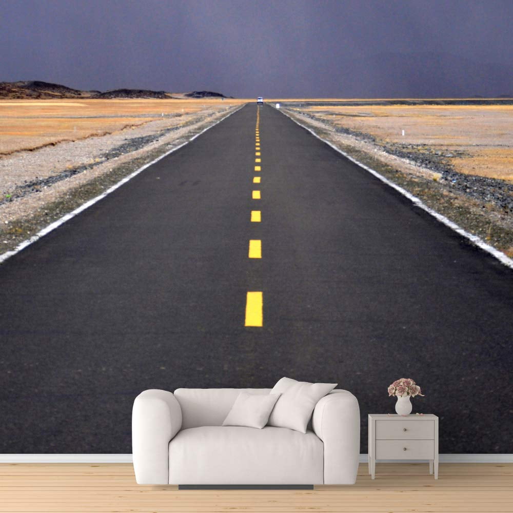 Idea4wall 4pcs Highway Peel and Stick Wallpaper Removable Wall Murals ...