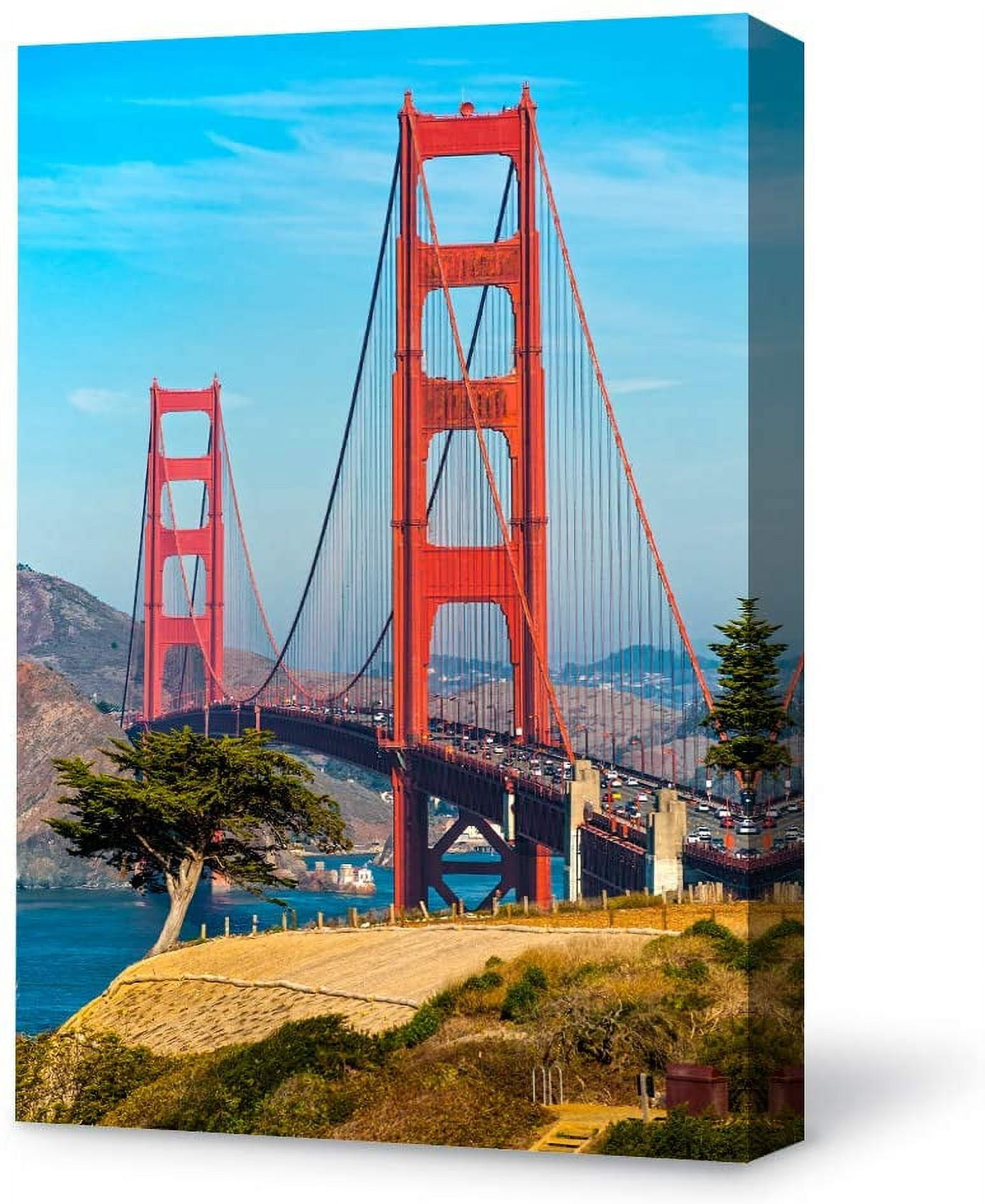 Idea4wall Modern Canvas Wall Art Arc Golden Gate Bridge Canvas Prints ...