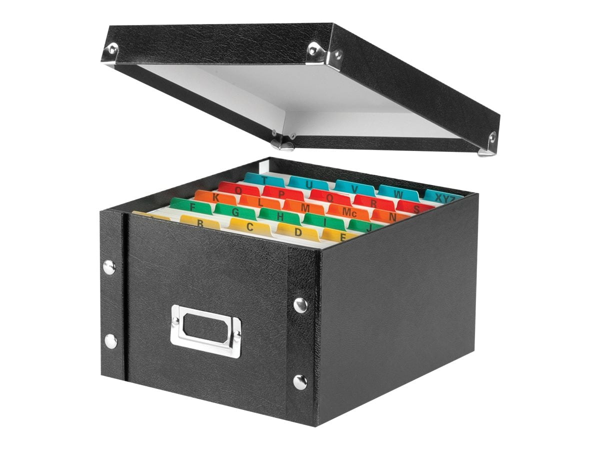 Snap-n-store Snap 'N Store Collapsible Index Card File Box Holds 1 ...