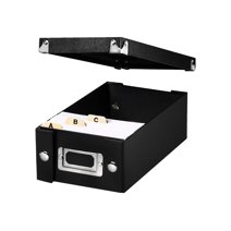 Globe-Weis Index Card File Box Black Agate 1000 Card Capacity (GLW 94 ...