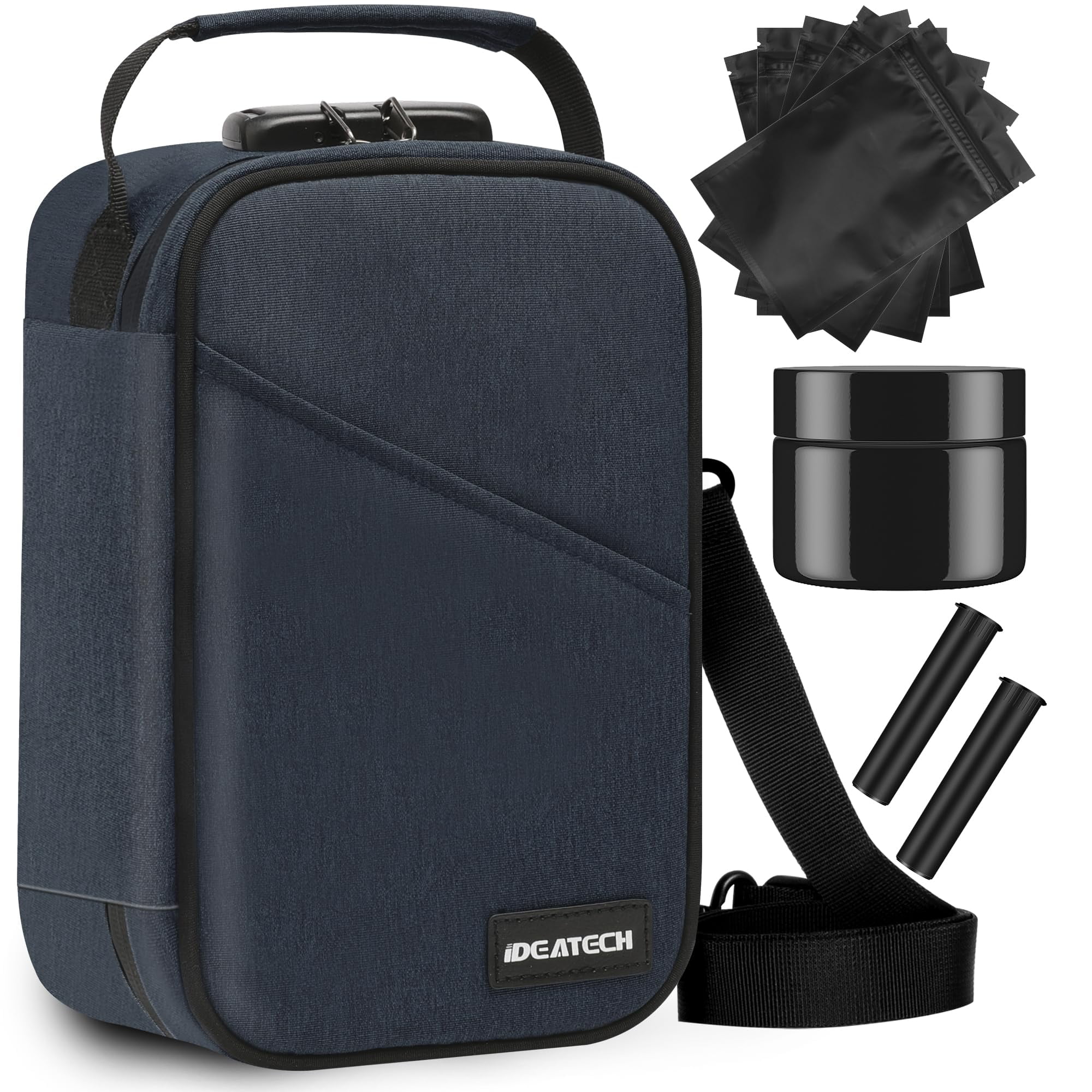 IdeaTech Smell Proof Bag with Combination Lock, Smell Proof Containers Travel Storage Bags ...