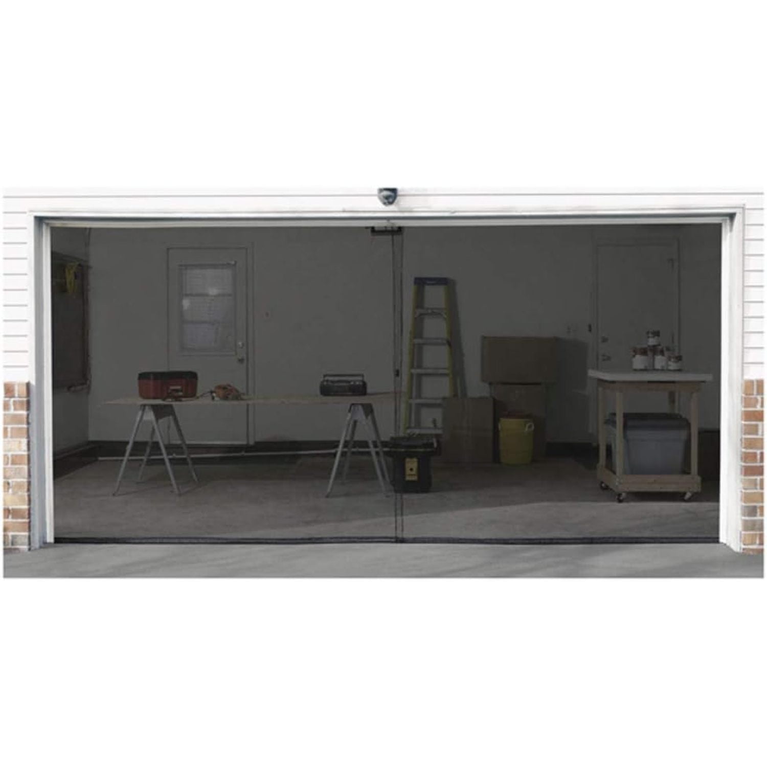 IdeaWorks Magnetic Garage Screen Door, Double Car - 16' x 7' Mesh ...