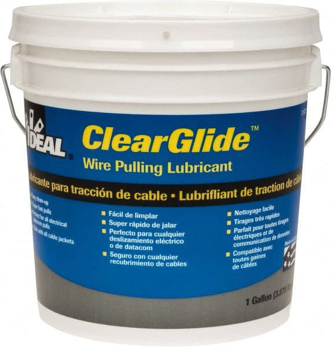 Ideal 1 Gallon Pail, Clear Wire Pulling Lubricant Gel - Walmart.com