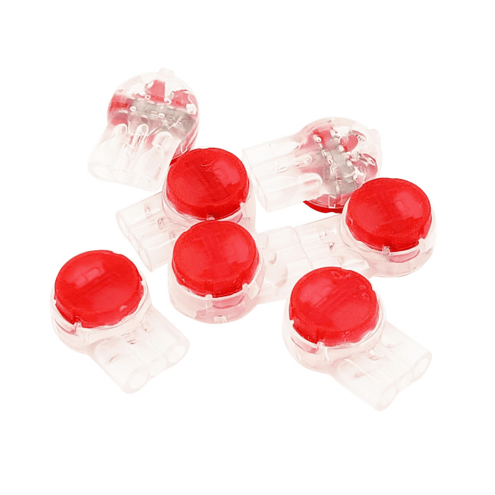 Ideal 86-930 Pack Of 100 UR2 Red IDC 3-Wire Butt Splice - Walmart.com